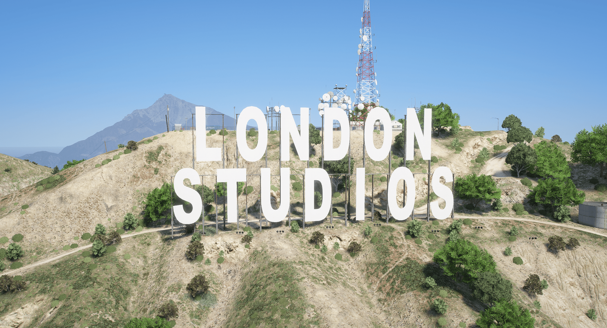 Custom Vinewood Sign V2 | London Studios