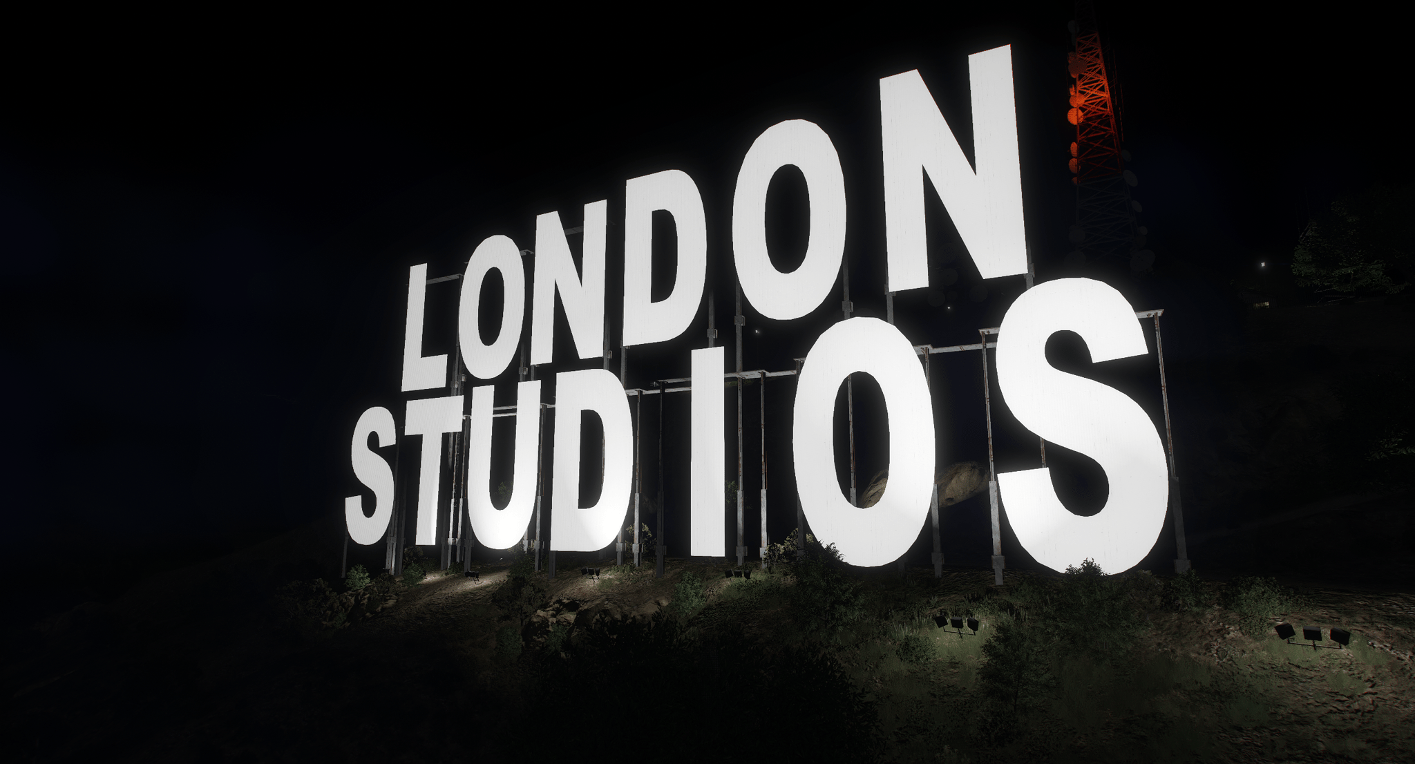 Custom Vinewood Sign V2 | London Studios